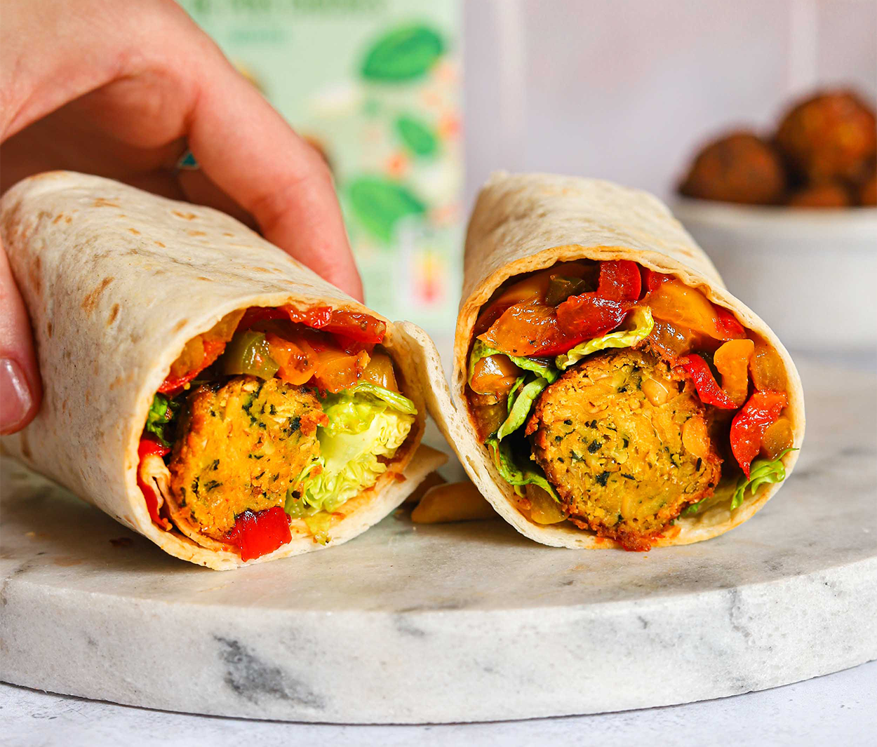 RECETTE : Burritos poivrons falafels ⋆ Hari&co